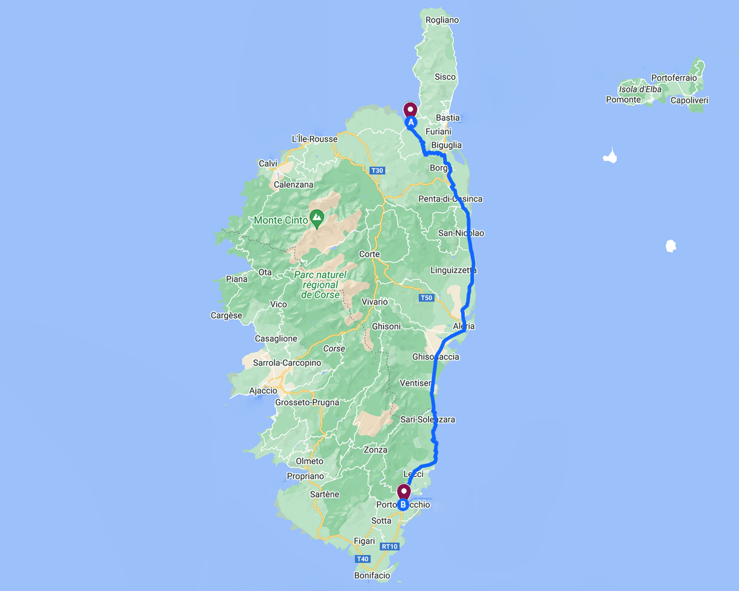 Les 10 plus belles routes de Corse en moto